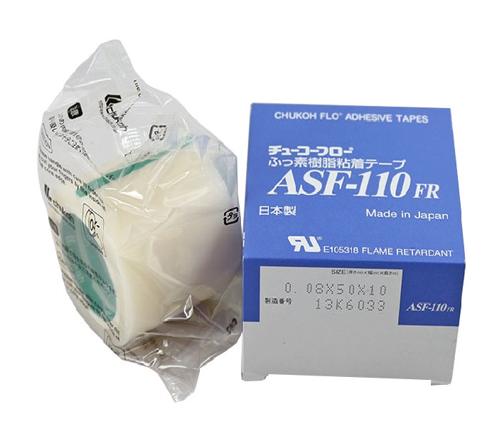 Băng Keo Chịu Nhiệt Teflon Chukoh ASF-110FR, 0.08mmx50mm